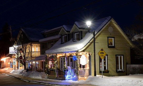 Village of Saint-Sauveur, in the heart of the Laurentians