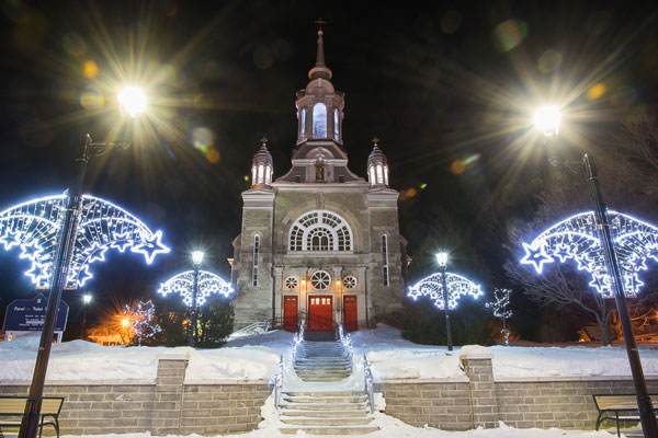 Village of Saint-Sauveur, in the heart of the Laurentians